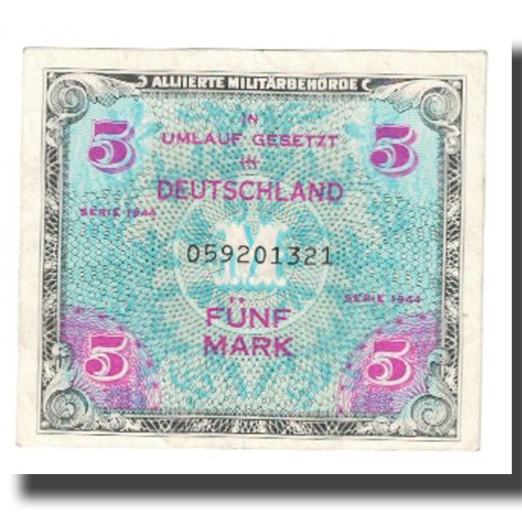 Banknote Germany 5 Mark 1944 SERIE DE 1944 KM:193a EF(40-45) – Numiscorner.com