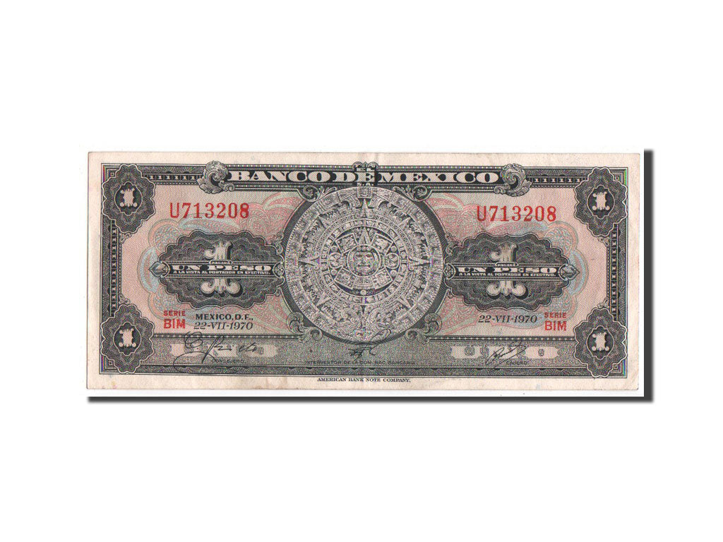 Banknote Mexico 1 Peso 1970 EF(40-45) – Numiscorner.com