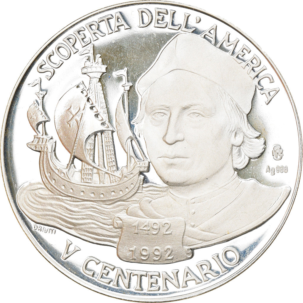 Italy Medal Christopher Columbus Fifth century of the discovery of ...