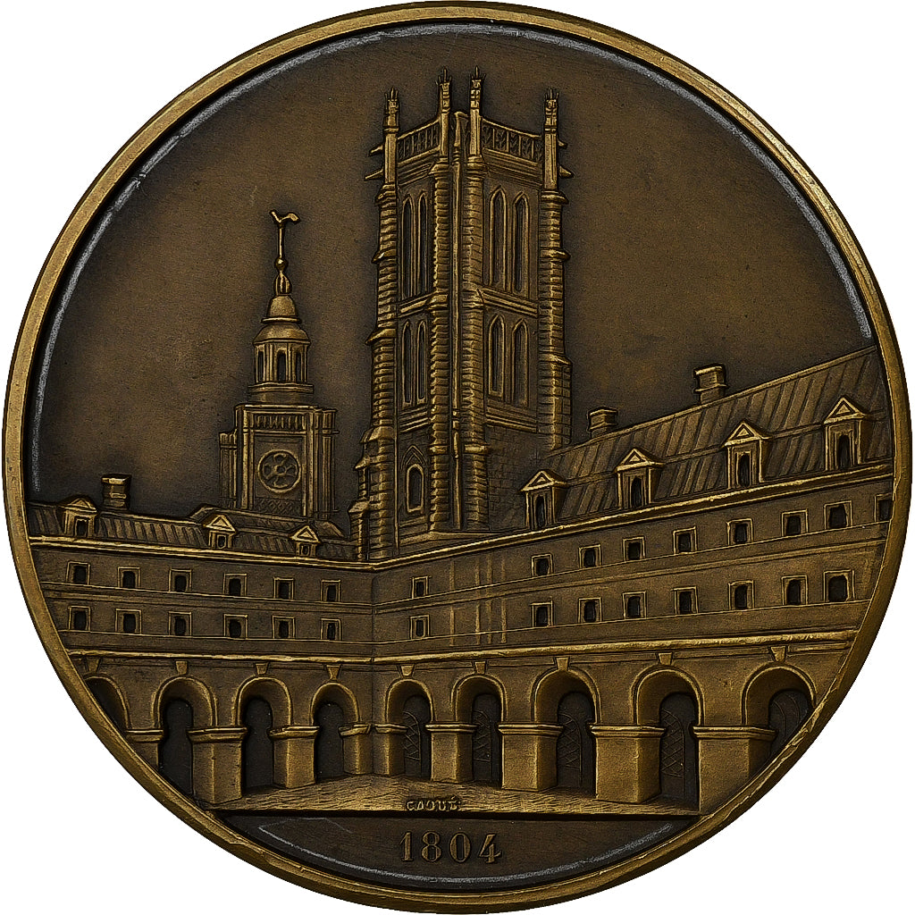 France Médaille Lycée Napoléon Lycée Corneille 1928 Bronze Caqué SPL ...