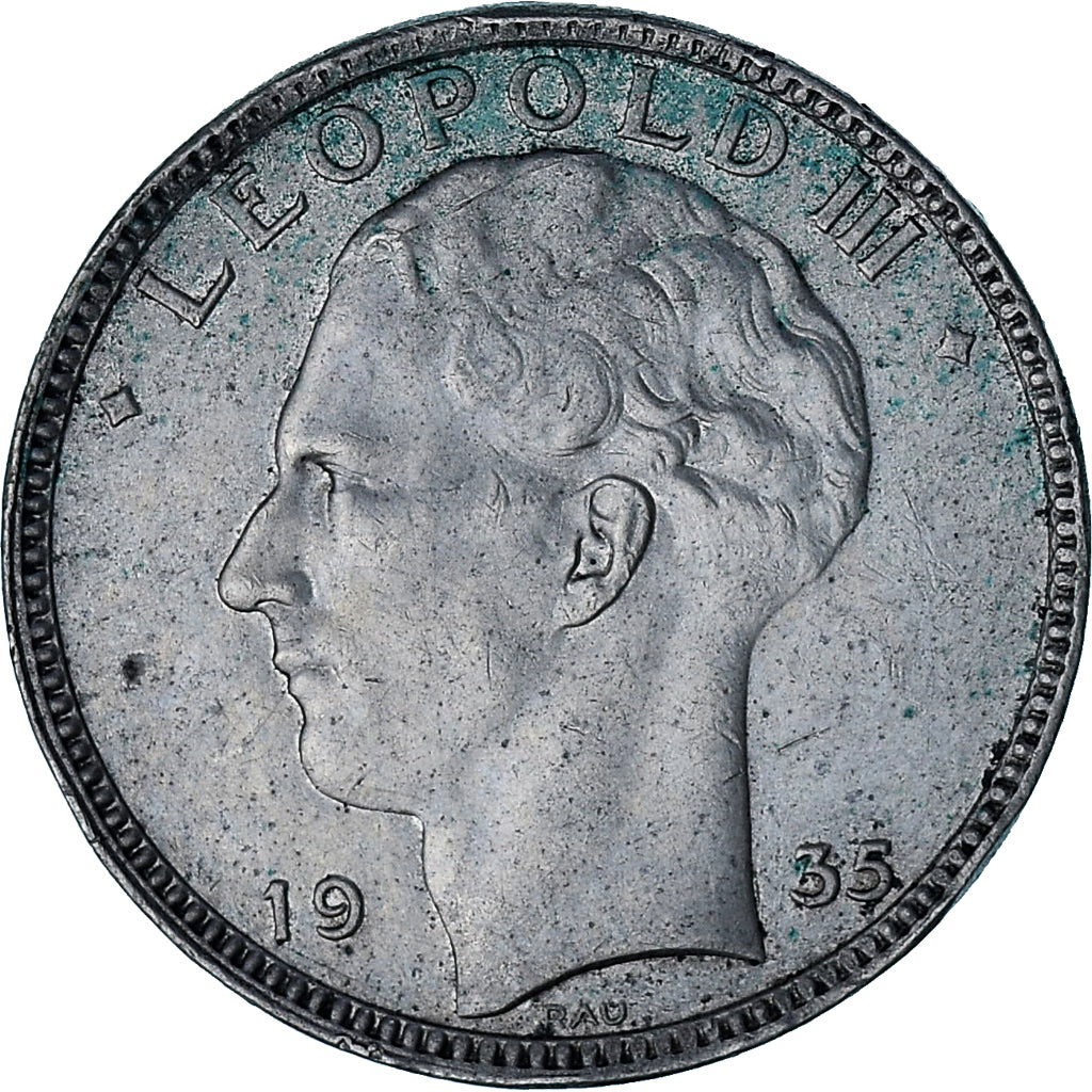 Munten België Leopold III 20 Francs 20 Frank 1935 Tranche B ZF Zilver ...