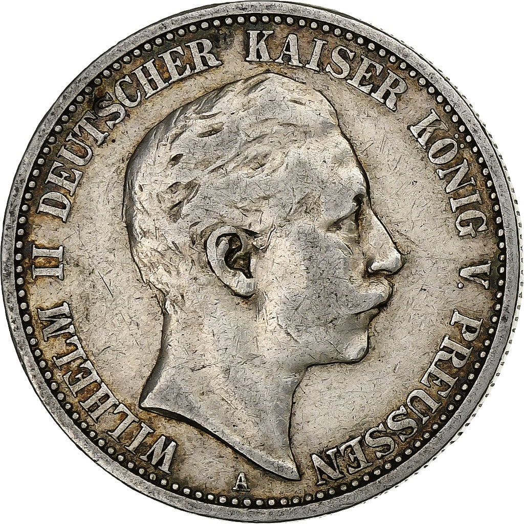 German States PRUSSIA Wilhelm II 2 Mark 1902 Berlin Silver EF(40-45 ...