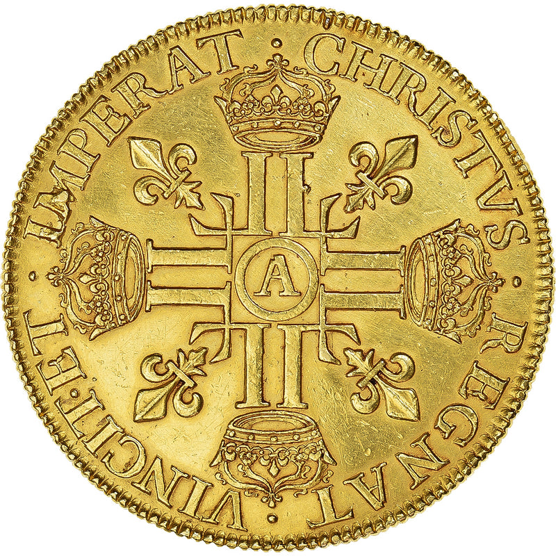 France Louis XIII 100 livres dit 10 louis d'or col nu 1640 Paris ...