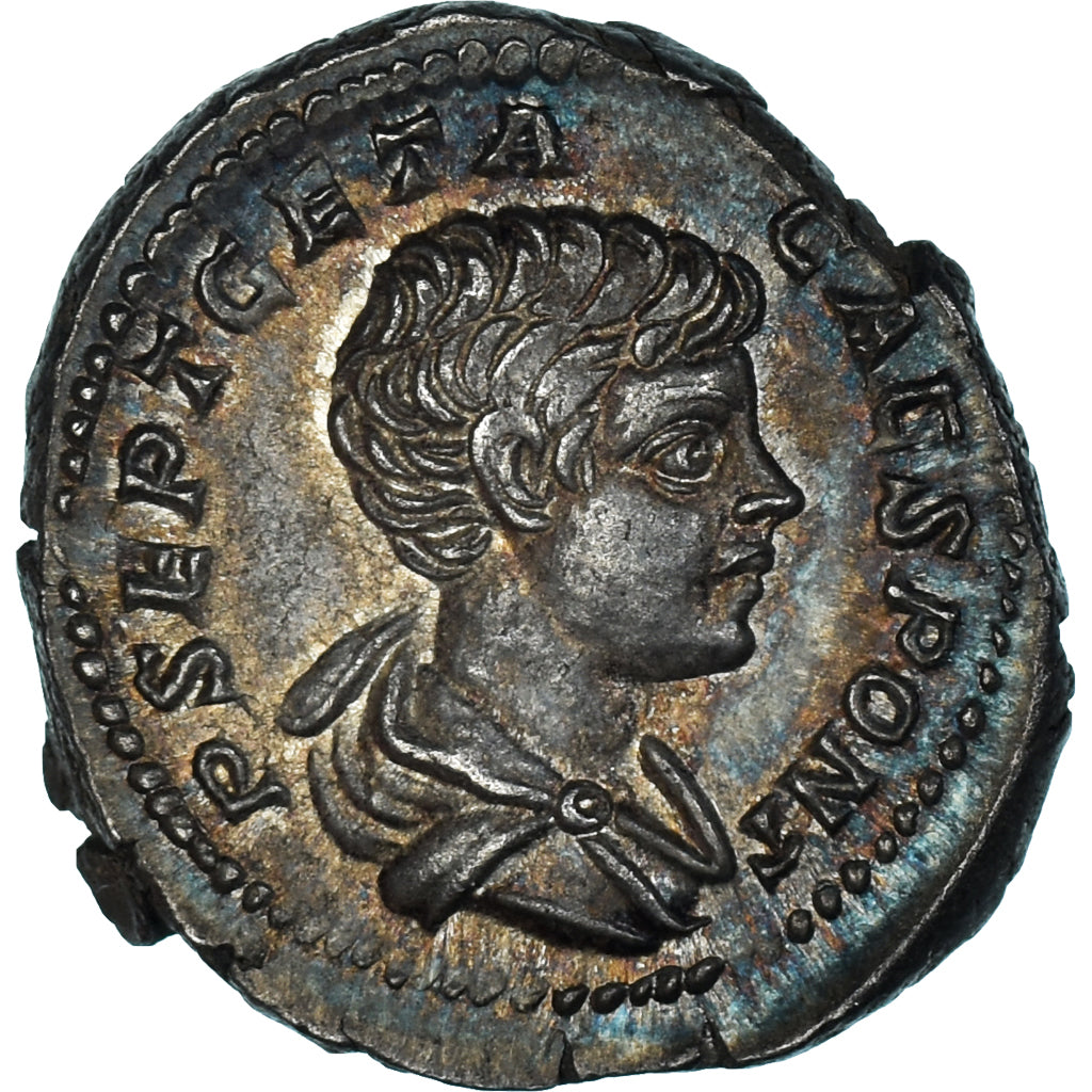 Coin Geta Denarius 200-202 Rome AU(55-58) Silver RIC:IV-18 ...