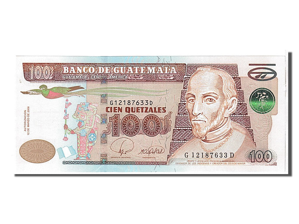 Billete 100 Quetzales 2008 Guatemala UNC – Numiscorner.com