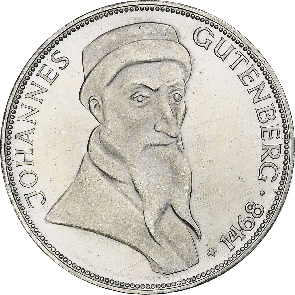 Monnaie République fédérale allemande 5 Mark 1968 Karlsruhe Germany BE ...