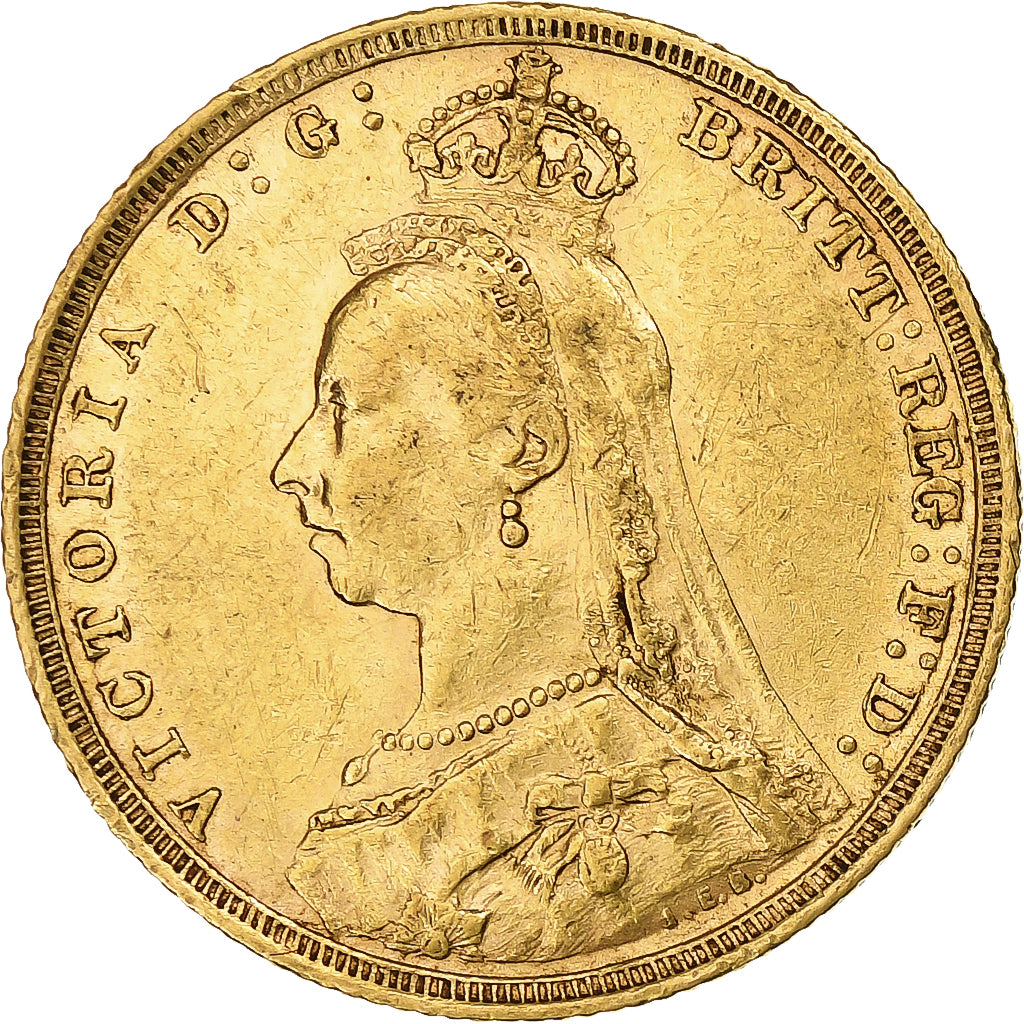 Great Britain Victoria Sovereign 1892 Souverain Gold AU(50-53) KM:767 ...