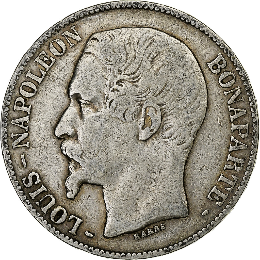 Coin France Napoléon III 5 Francs 1852 Paris VF(30-35) Silver KM:773.1 ...