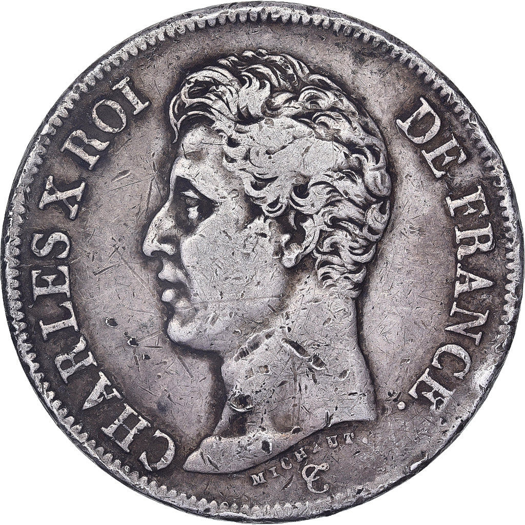 Coin France Charles X 5 Francs 1826 Paris VF(20-25) Silver KM:720.1 ...