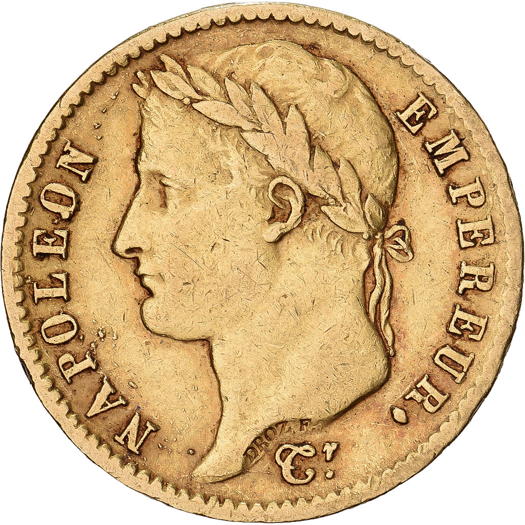 FRANCE Napoléon I 20 Francs 1811 Paris KM #695.1 EF(40-45) Gold Gadoury ...