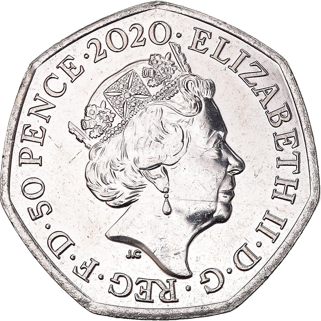 Coin Great Britain 50 Pence 2020 5th portrait; Diverse Britain MS(63 ...
