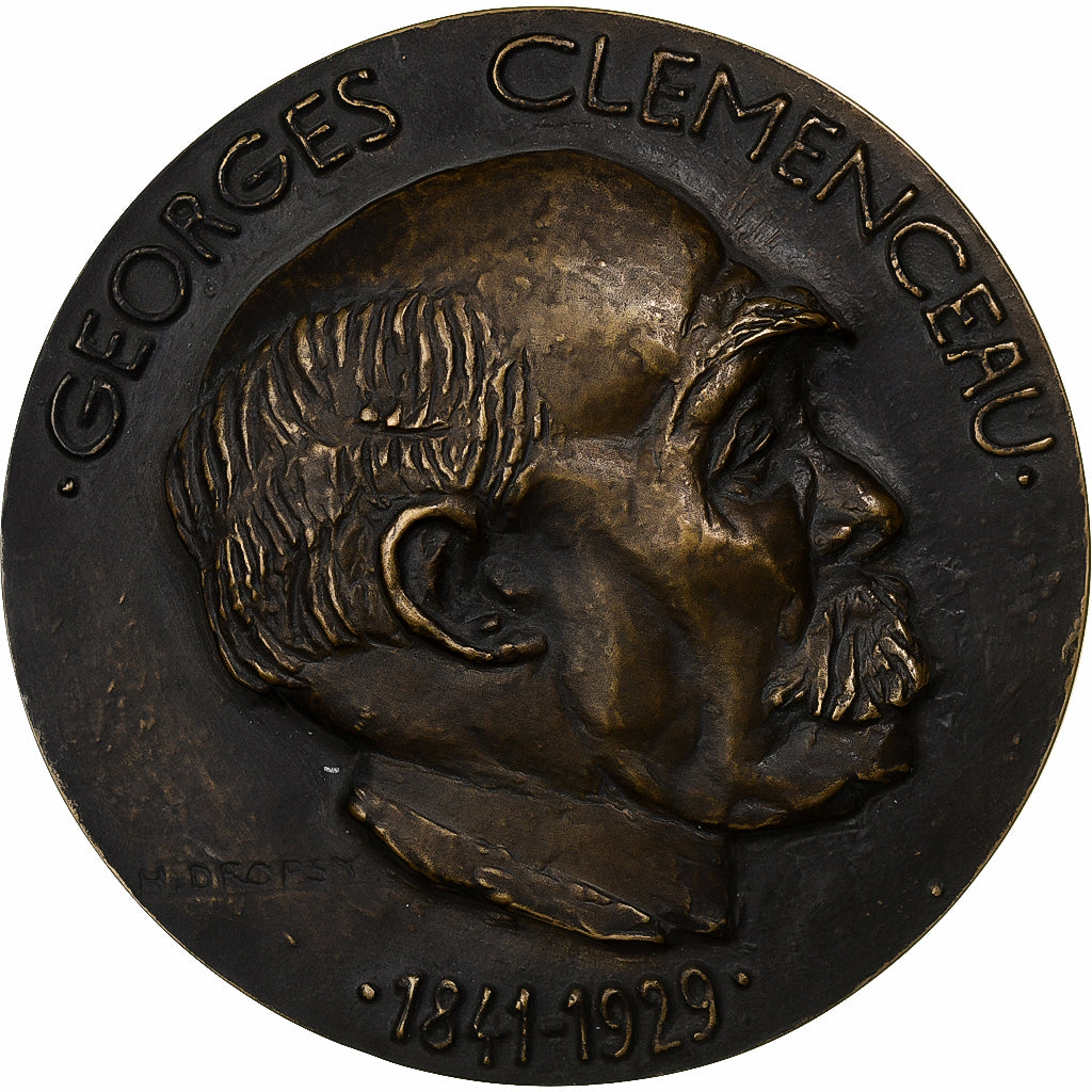 Francia medaglia Georges Clemenceau 1929 Bronzo Dropsy SPL ...