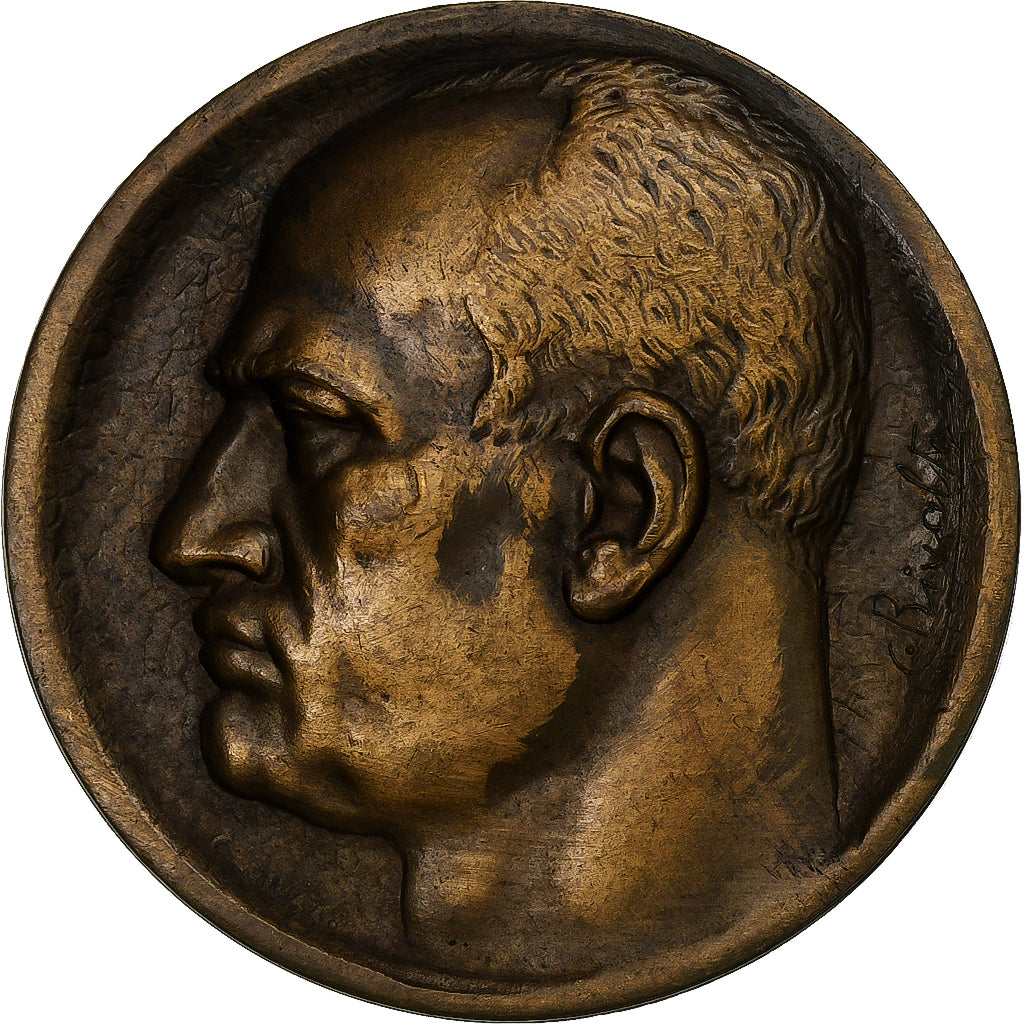 Italy Medal Benito Mussolini UNDATED (1935) Bronze Rivalta AU(50-53 ...
