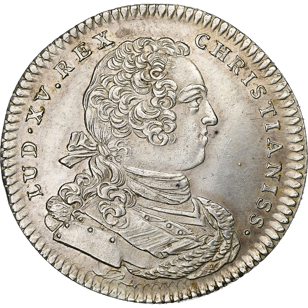 France Token Louis XV Secrétaires du Roi 1731 Silver AU(55-58 ...