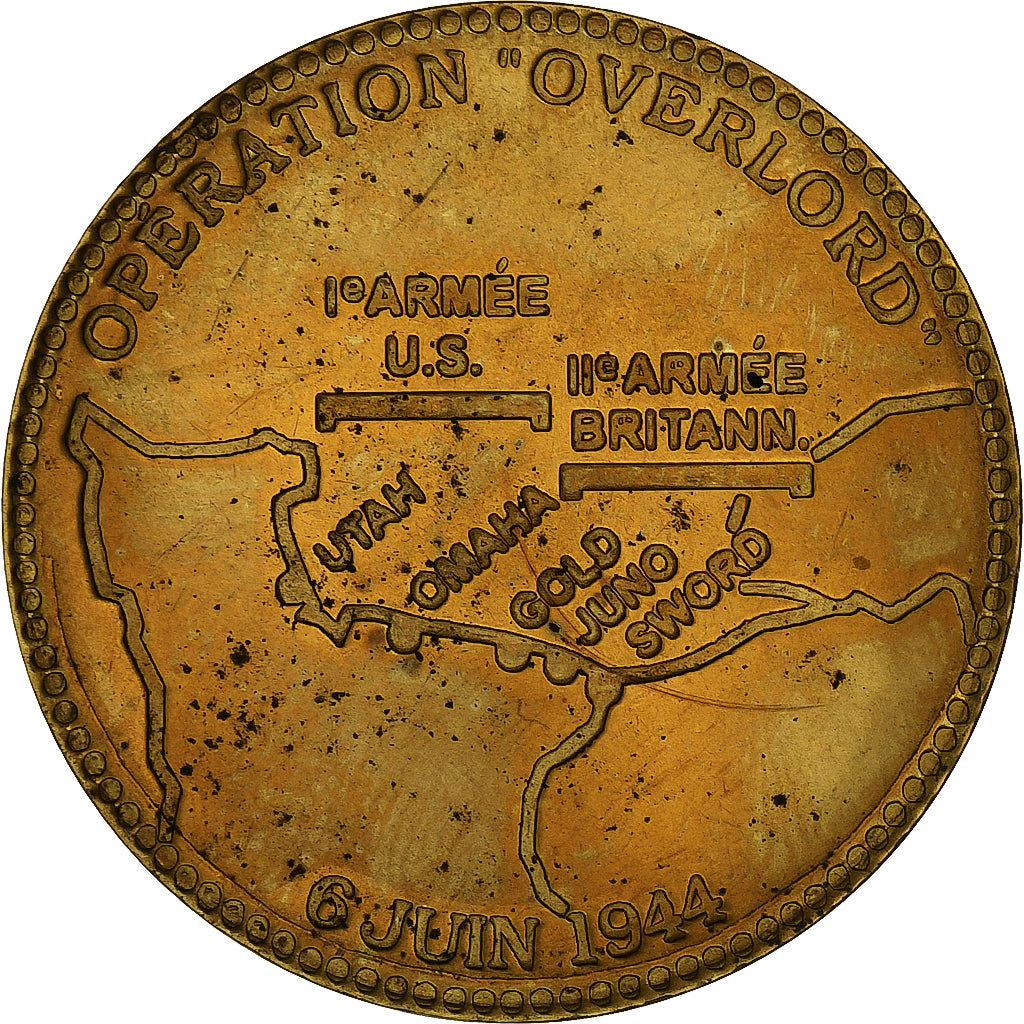France Medal Opération Overlord 50ème Anniversaire du Débarquement 1994 ...