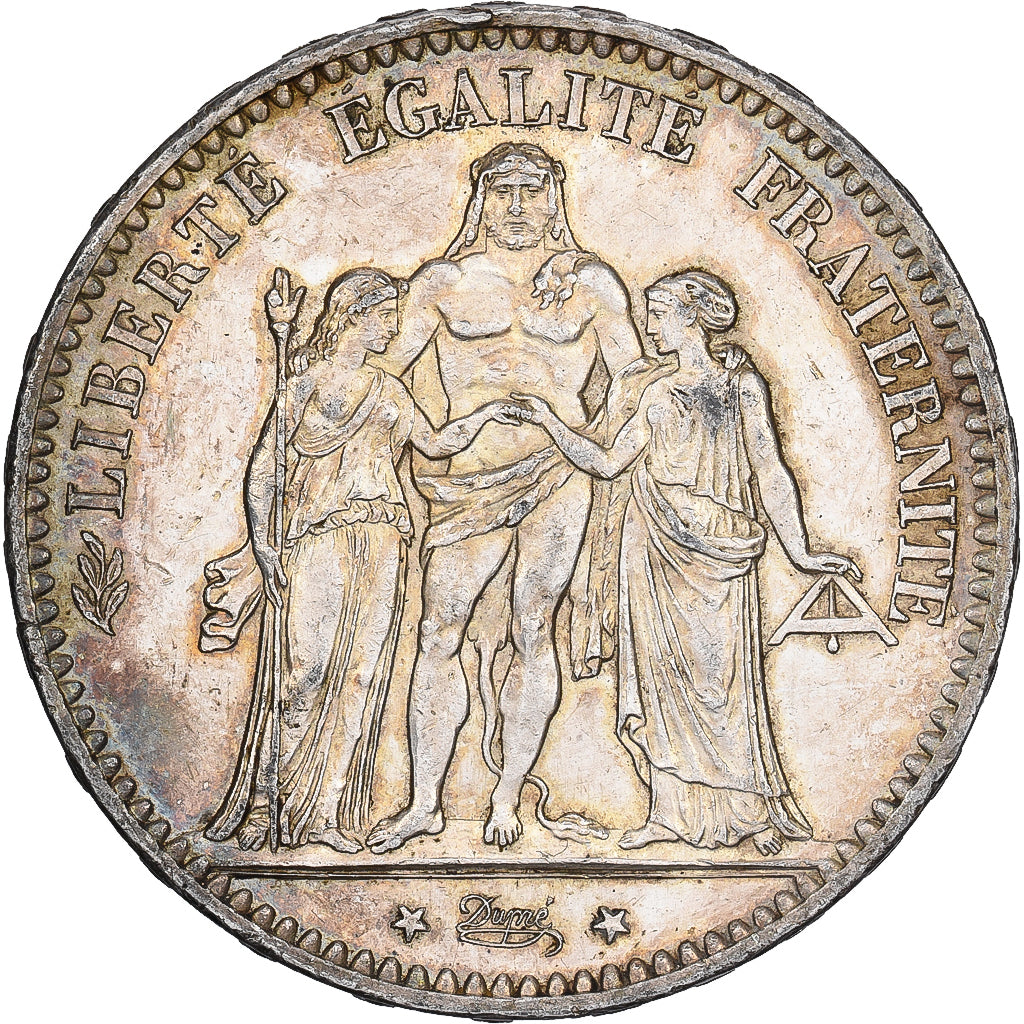 France 5 Francs Hercule 1876 Paris Argent TTB+ Gadoury:745a KM:820.1 ...