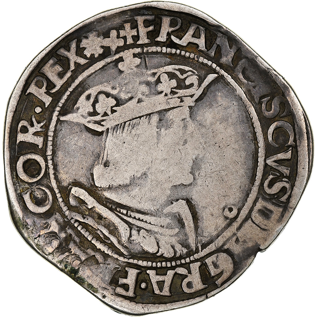 France François Ier Teston Before 1540 Lyon 10th type VF(30-35) Silver ...