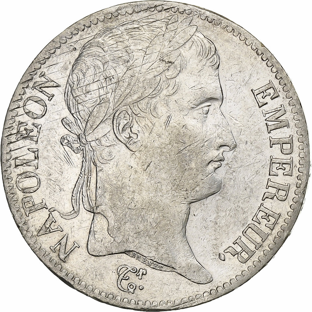 France 5 Francs Napoléon I 1813 Paris Silver EF(40-45) KM:694.1 ...