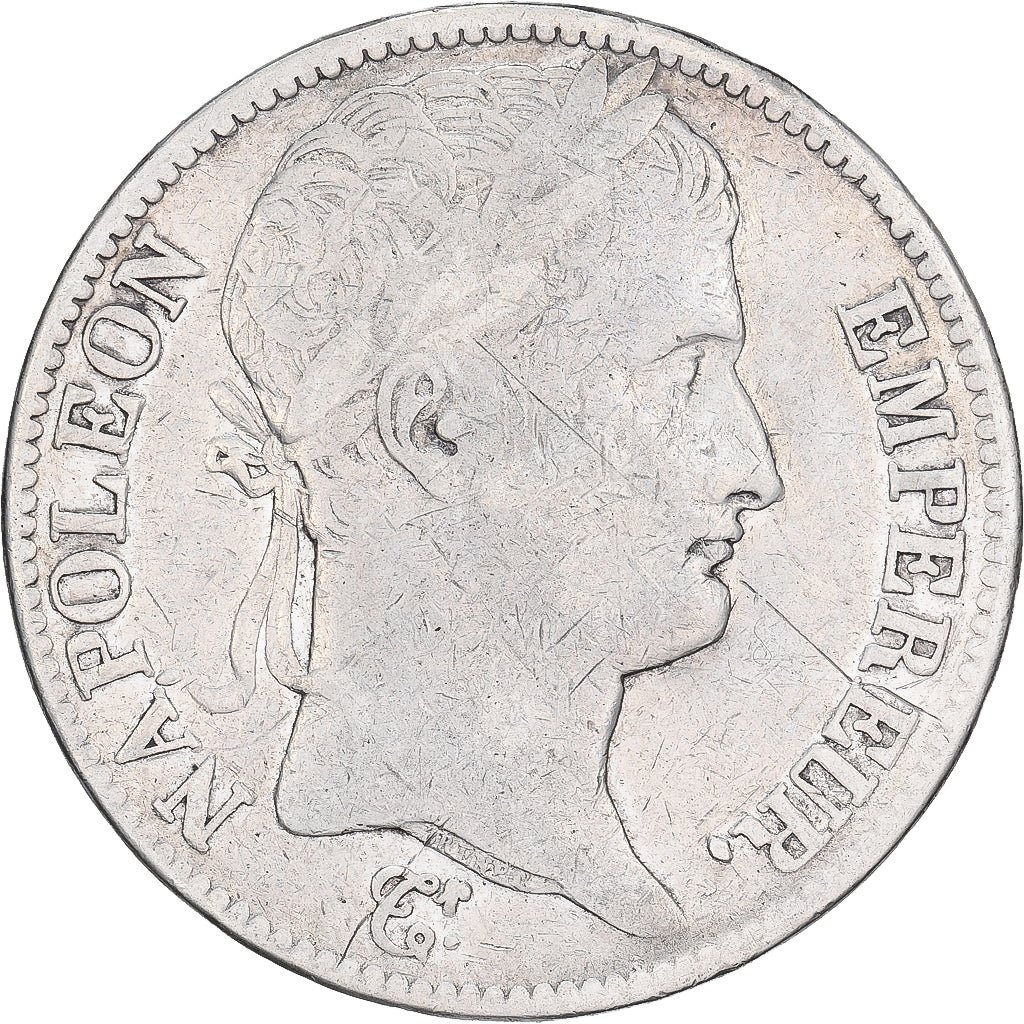 France 5 Francs Napoléon I 1810 Paris Silver VF(30-35) KM:694.1 ...