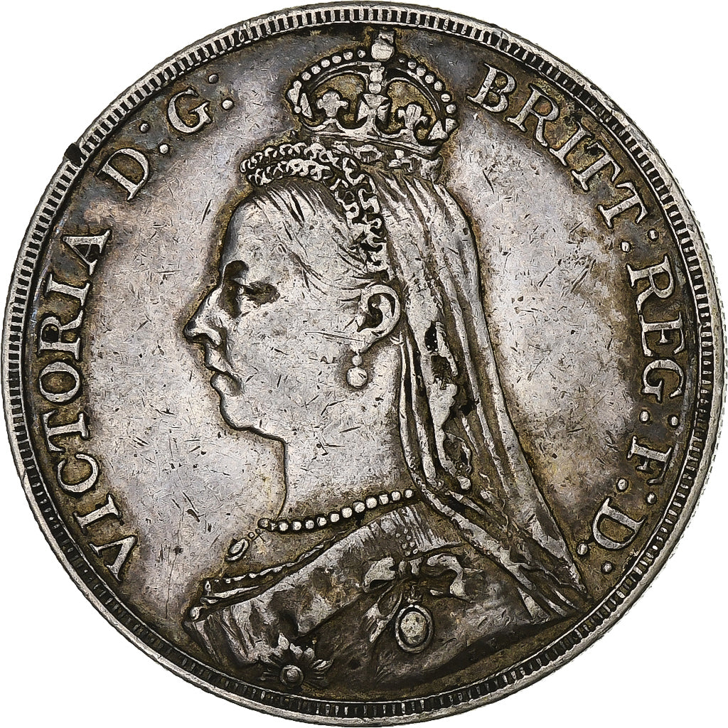 Great Britain Victoria Crown 1889 London Silver EF(40-45) KM:765 ...