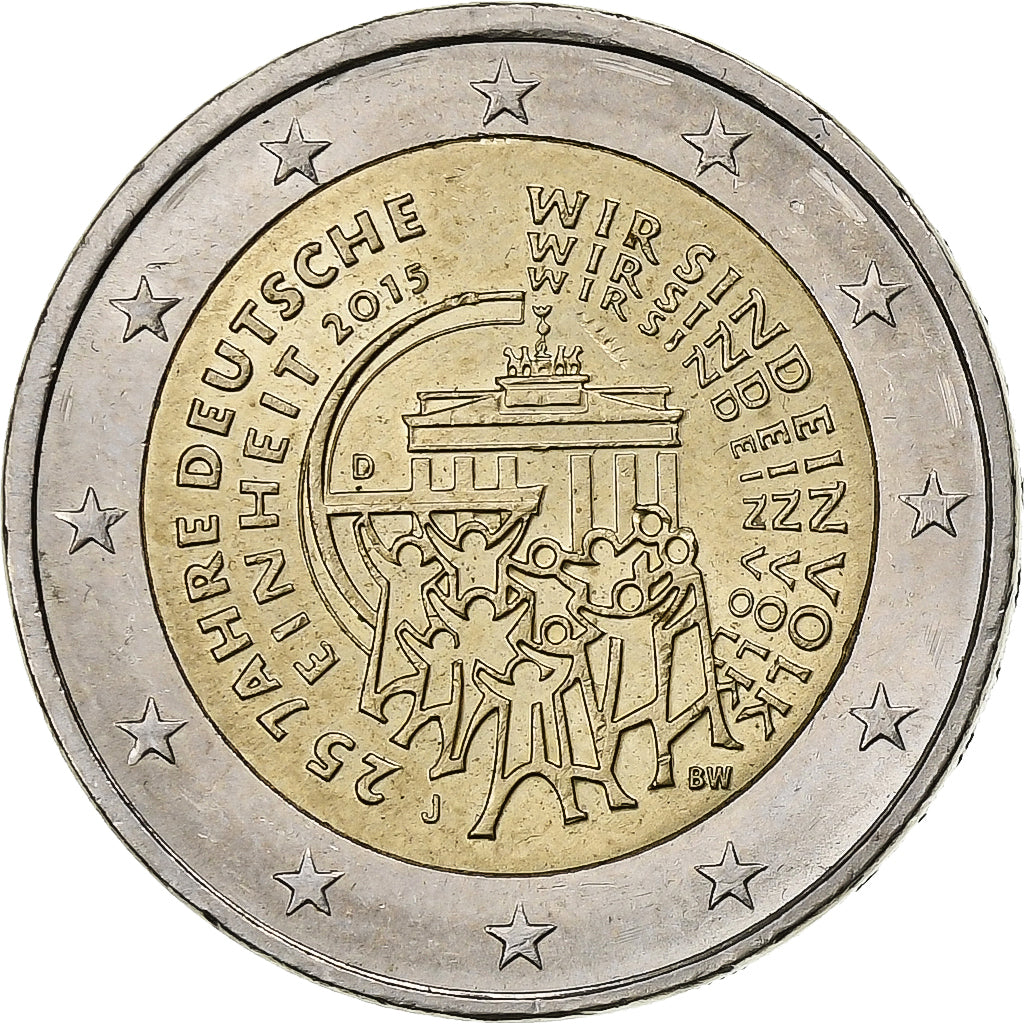Alemania 2 Euro 25 Years of German Unity 2015 Munich Bimetálico ...