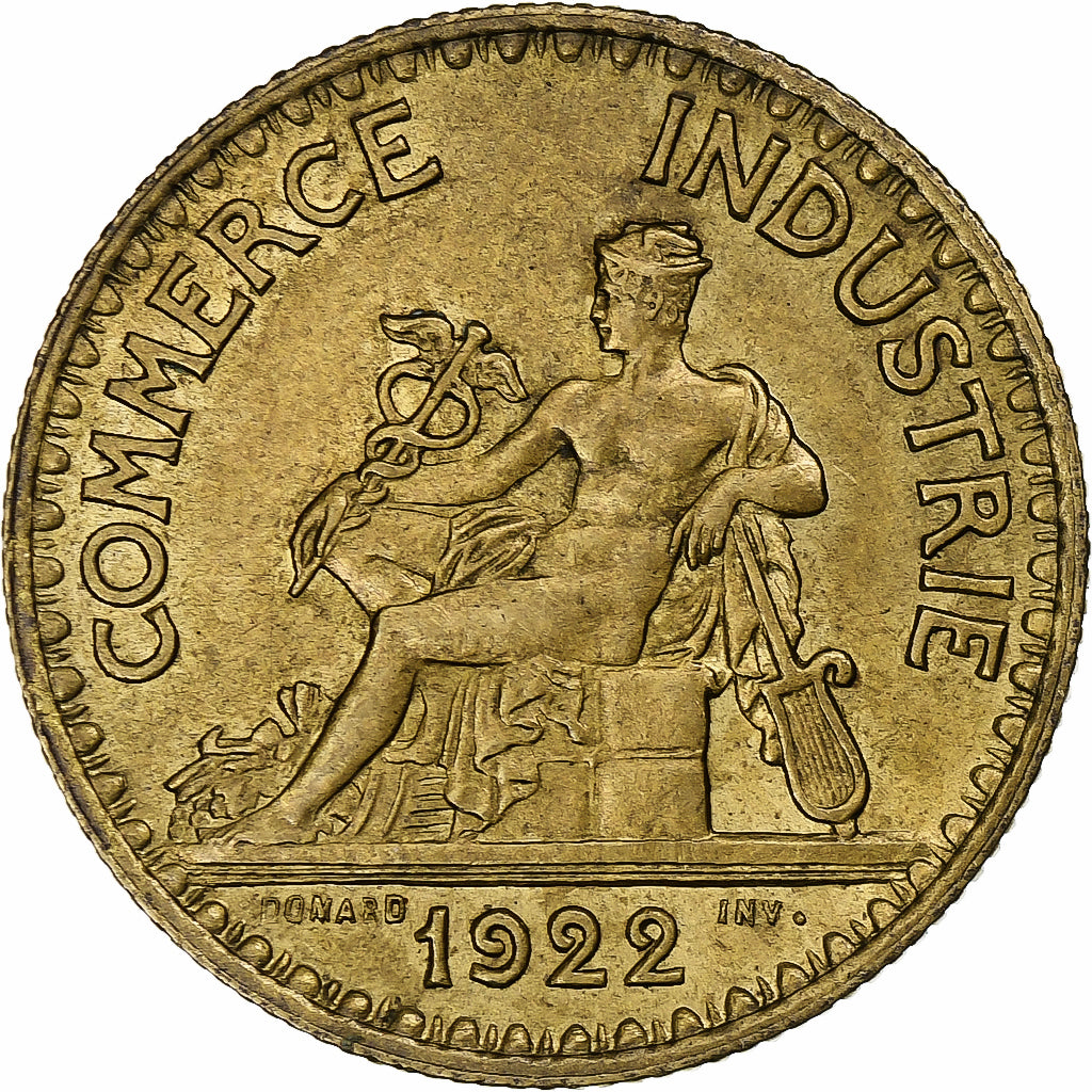 France 2 Francs Chambre de commerce 1922 Paris Cupro-Aluminium AU(55-58 ...