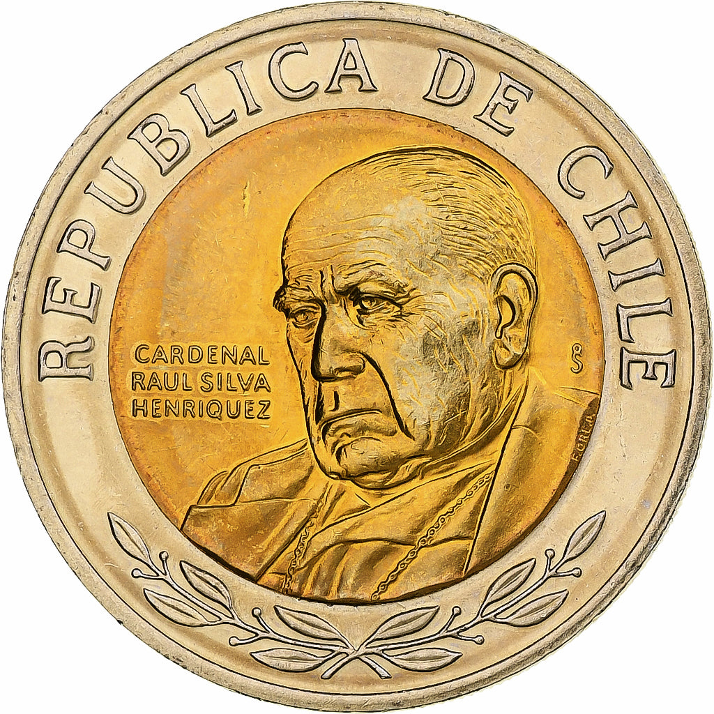 Chile 500 Pesos 2008 Santiago Bimetálico SC+ KM:235 – Numiscorner.com