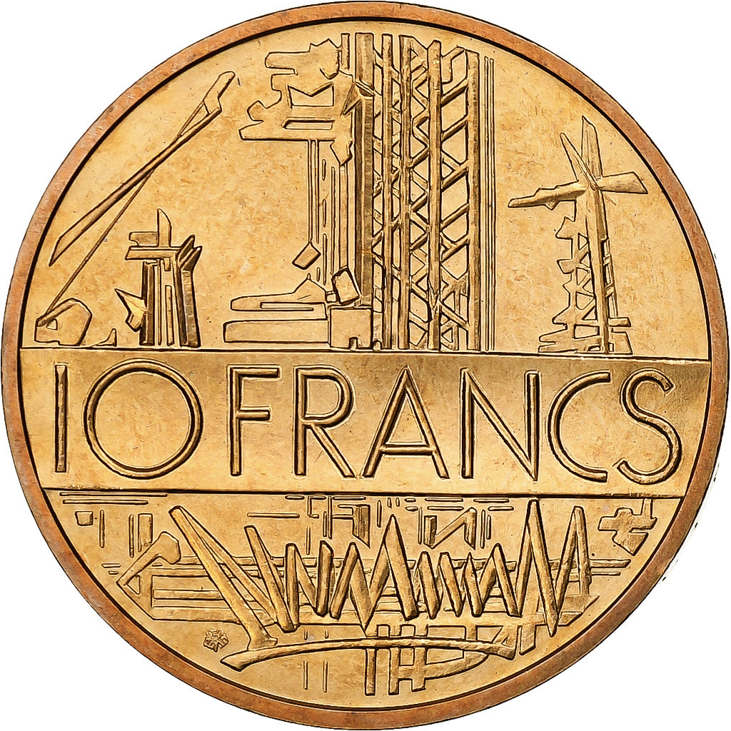 France 10 Francs Mathieu 1981 Paris série FDC Tranche B Copper-nickel ...