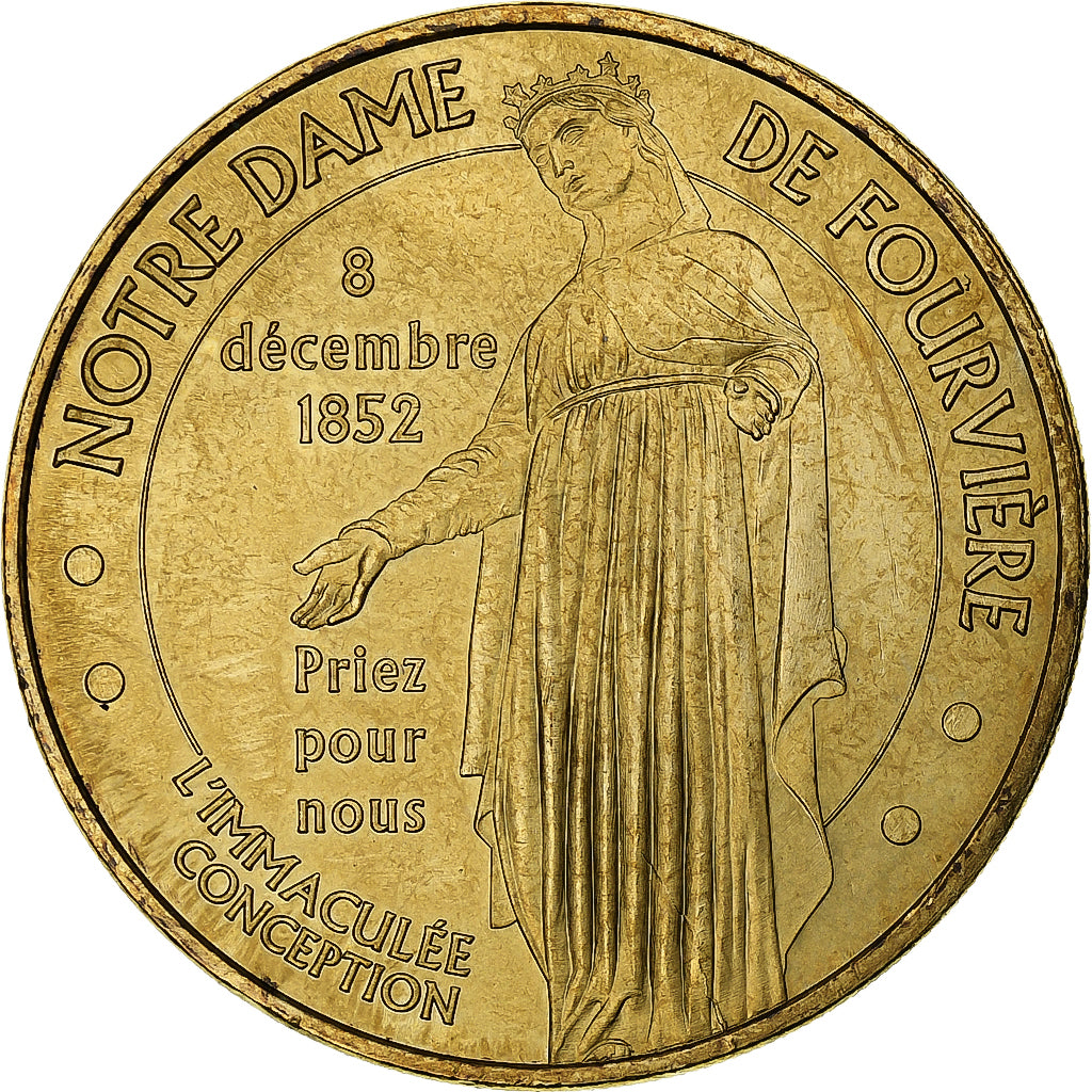 Francia Tourist token Notre Dame de Fourvière 2008 MDP Nordic gold SPL ...