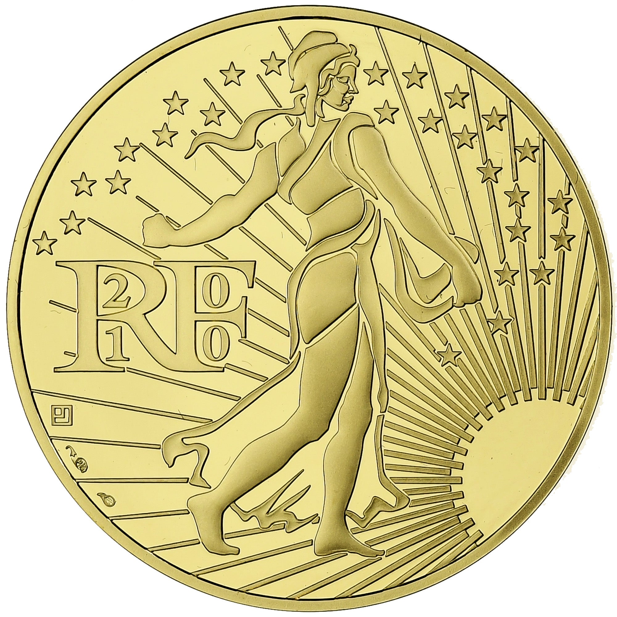 France 500 Euro Semeuse Proof 2010 Monnaie de Paris Gold MS(65-70 ...