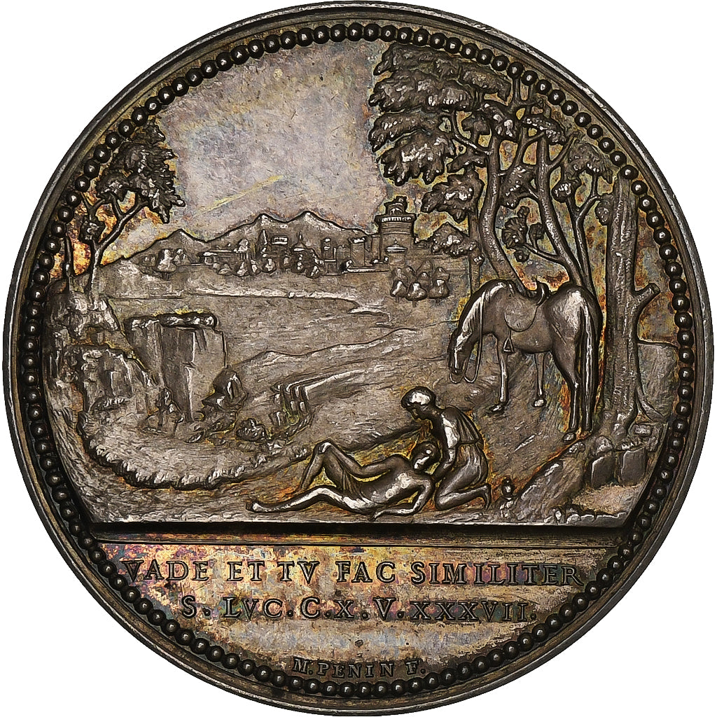 France Token Dispensaire général de Lyon 1818 Silver Penin MS(60-62 ...