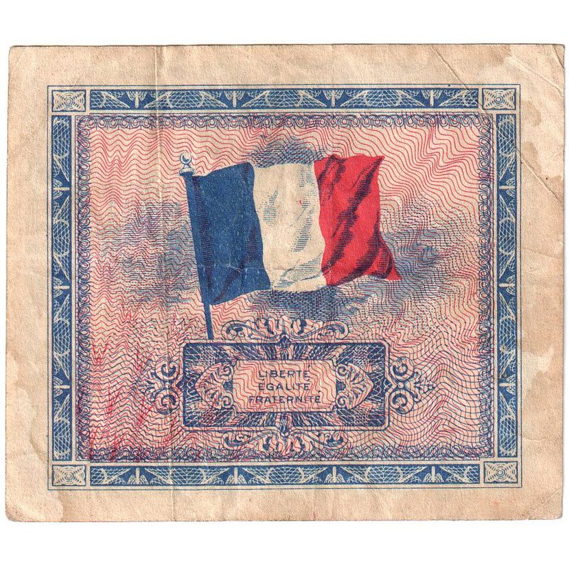 France 2 Francs Flag/France 1944 1944 AU(55-58) Fayette:VF16.1 KM:114a ...