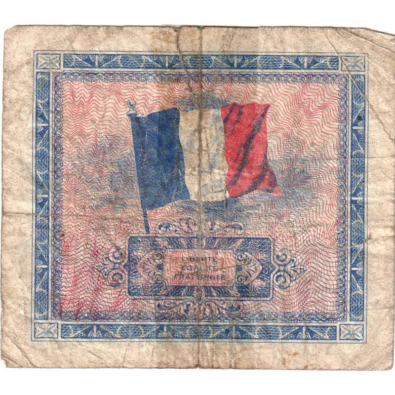 France 2 Francs Flag/France 1944 1944 AU(55-58) Fayette:VF16.1 KM:114a ...