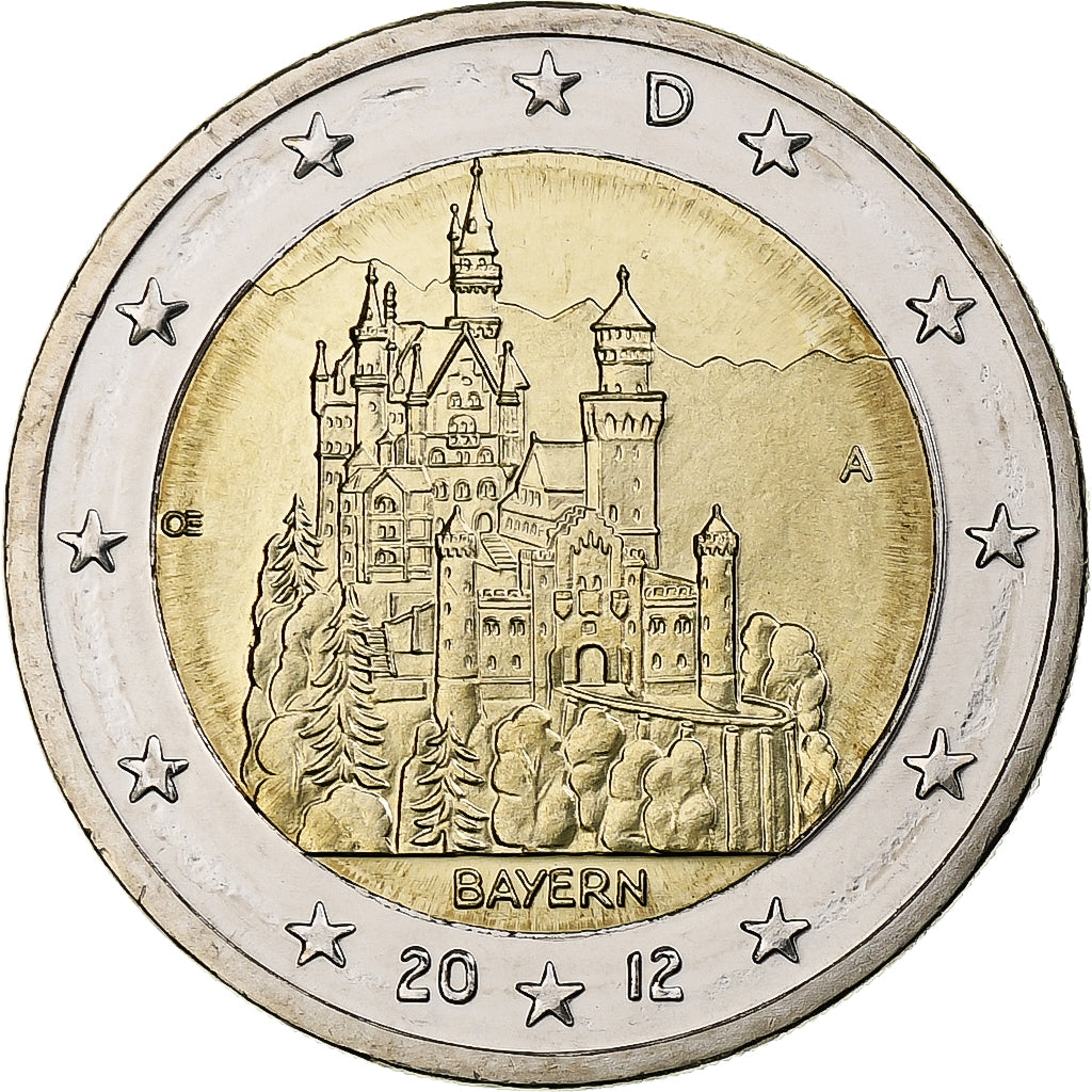 Germany 2 Euro Bayern 2012 Berlin Bi-Metallic MS(63) KM:305 ...
