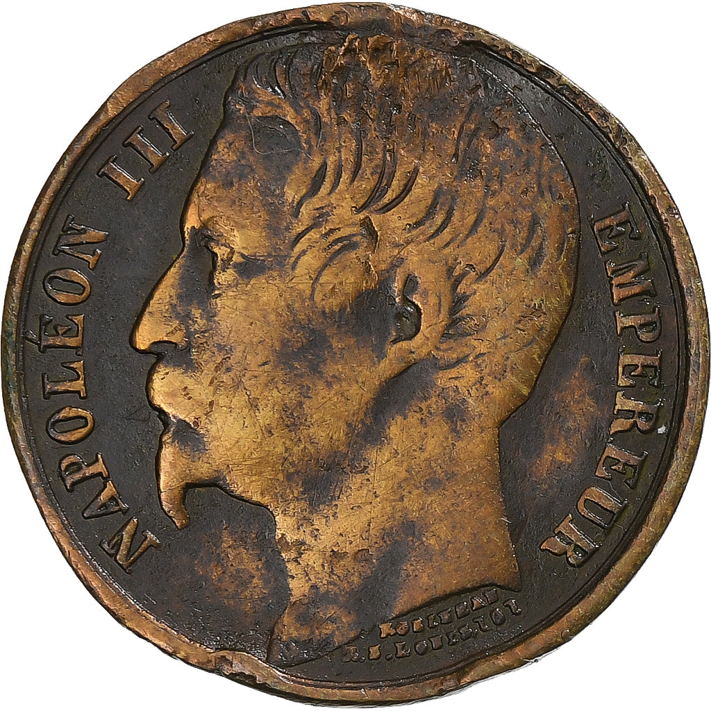 France Medal La ville de Paris à Louis-Napoléon empereur Brass Robineau ...