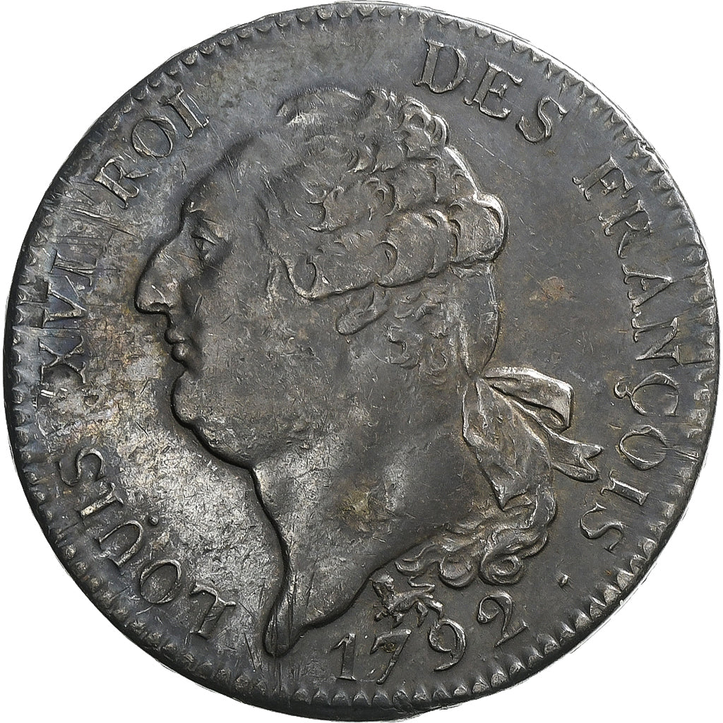 France Louis XVI Ecu de 6 Livres 1792 / AN 4 Paris Silver AU(50-53 ...