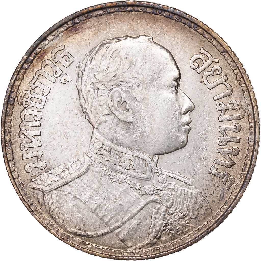 Thailand Rama VI Baht 2459 (1916) Silver MS(60-62) – Numiscorner.com