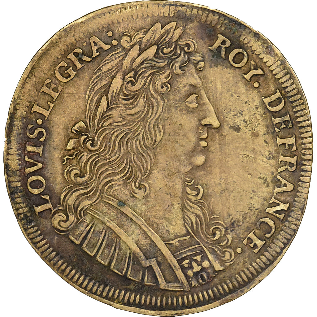 France Token Louis XIV Nuremberg Gottlieb Lauffers Brass AU(50-53 ...
