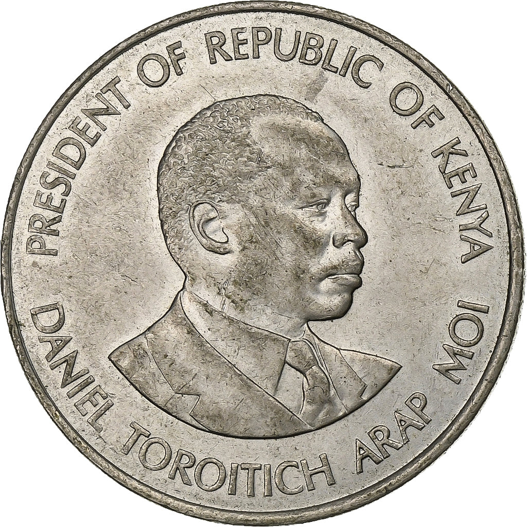 Kenya Shilling 1980 British Royal Mint Copper-nickel AU(50-53) KM:20 ...