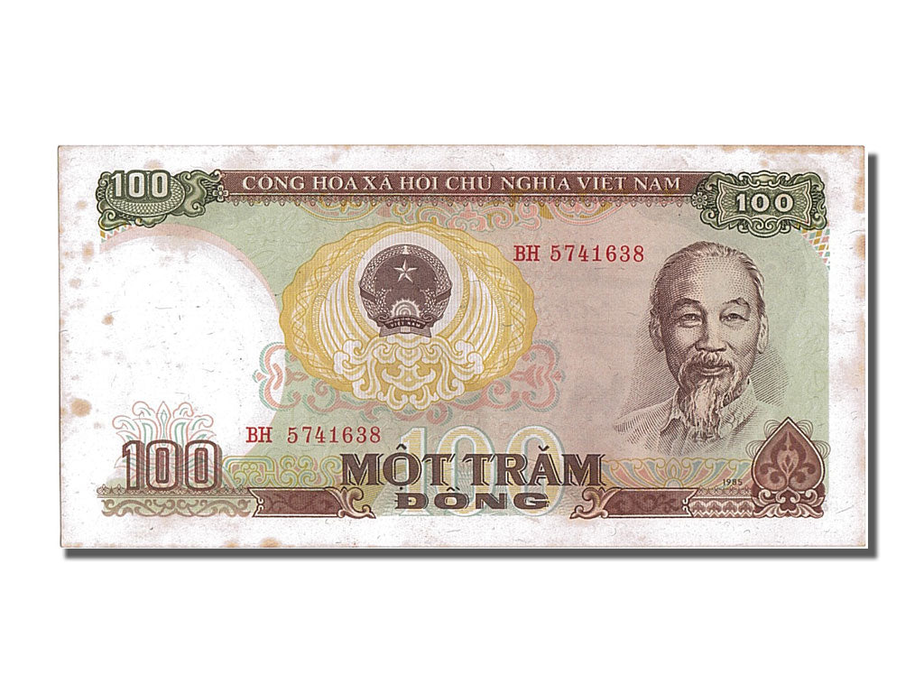 Banknote Viet Nam 100 Dông 1985 AU(55-58) – Numiscorner.com