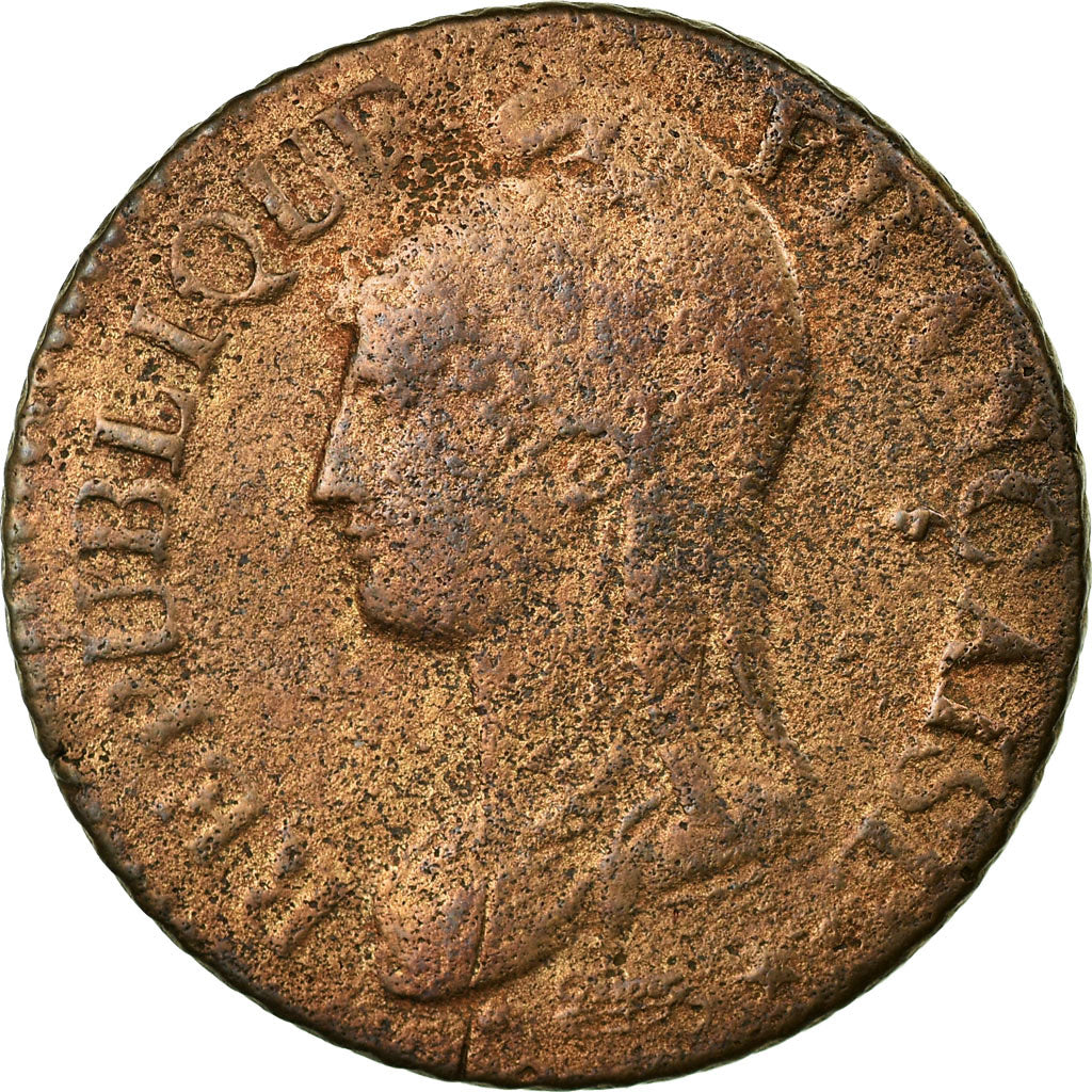 Monnaie France Dupré 5 Centimes 1798 Strasbourg TB Bronze Gadoury:126 ...