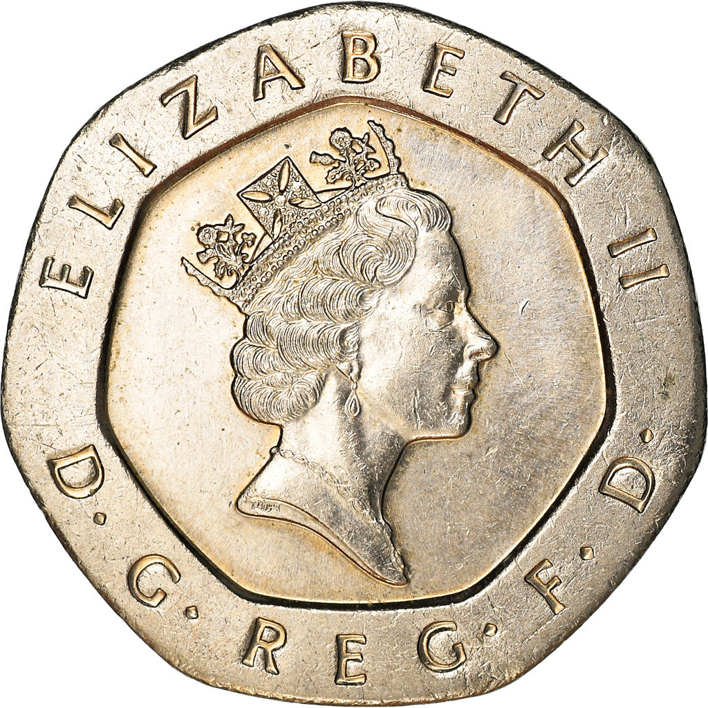 Coin Great Britain Elizabeth II 20 Pence 1993 AU(50-53) Copper-nickel ...
