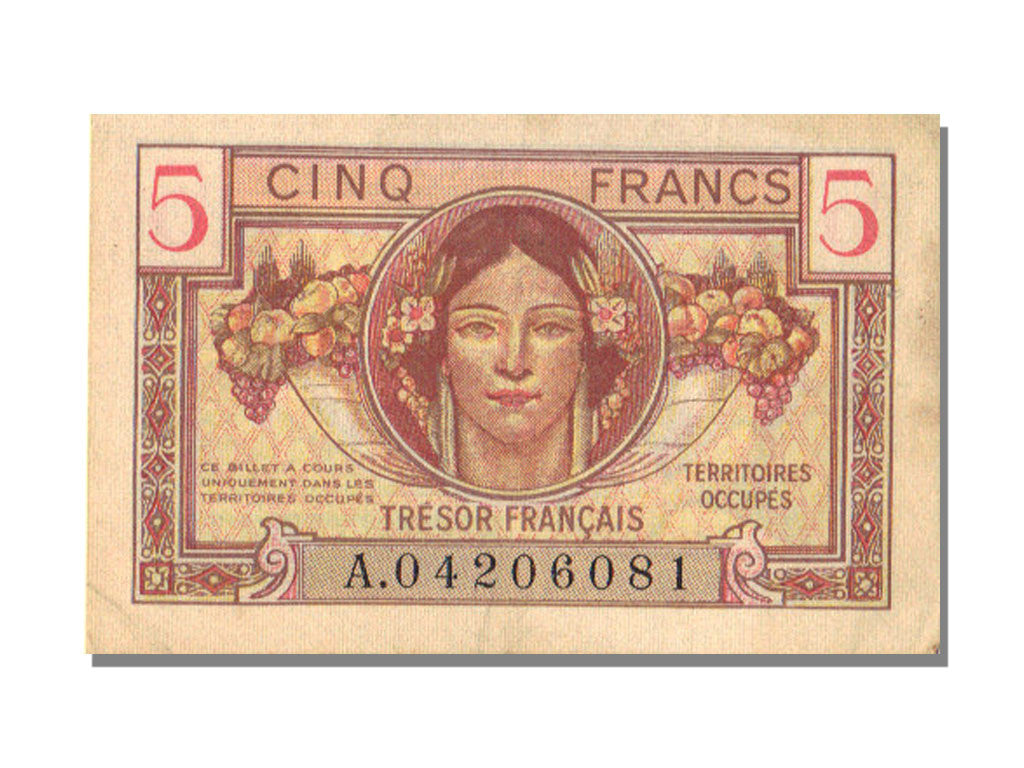 Banknot Francja 10 Francs 1947 French Treasury 1947 AU(55-58 ...
