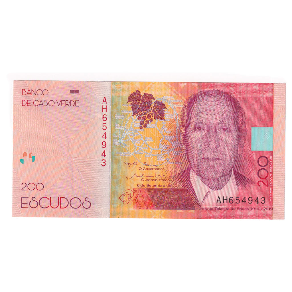 Banknote Cape Verde 200 Escudos 2019 2019-09-06 UNC(65-70 ...