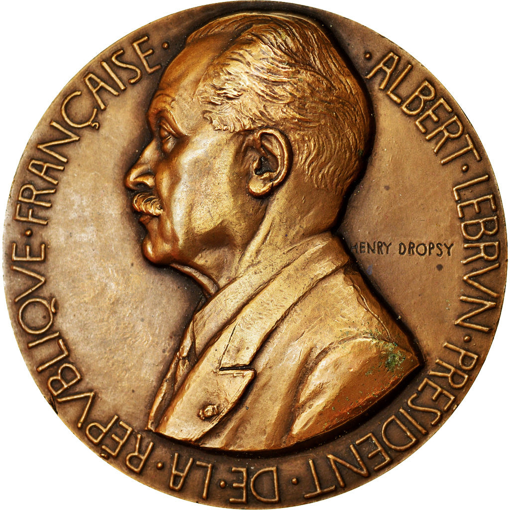France Medal Albert Lebrun Président de la République Politics Society ...
