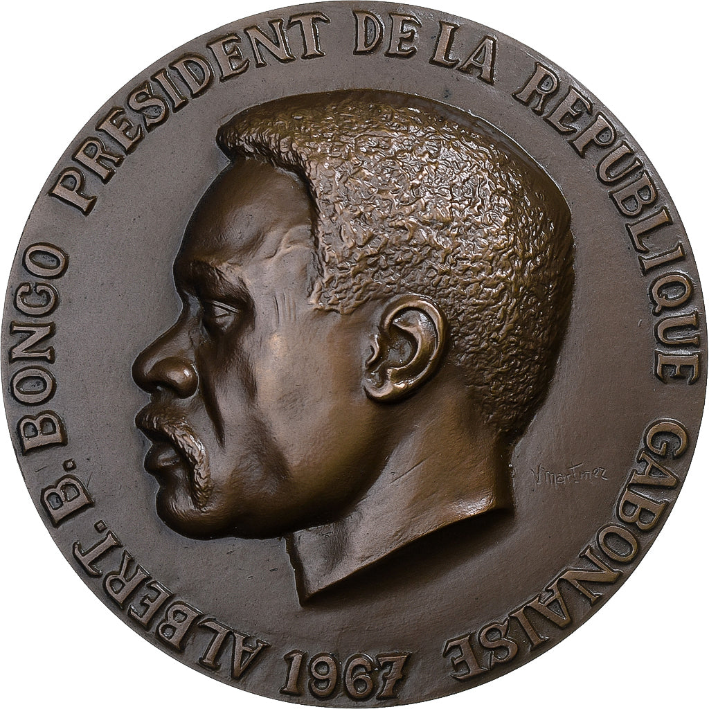 Gabón medalla Albert B.Bongo Président 1960 Bronce Martinez SC ...