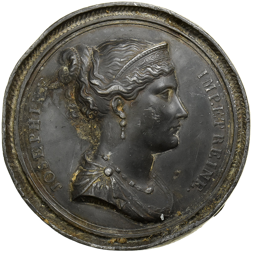 France Medal Joséphine Impératrice et Reine Cliché Uniface Tin-Zinc ...