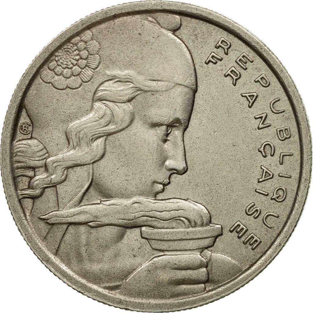 Coin France Cochet 100 Francs 1958 EF(40-45) Copper-nickel KM:919.1 ...