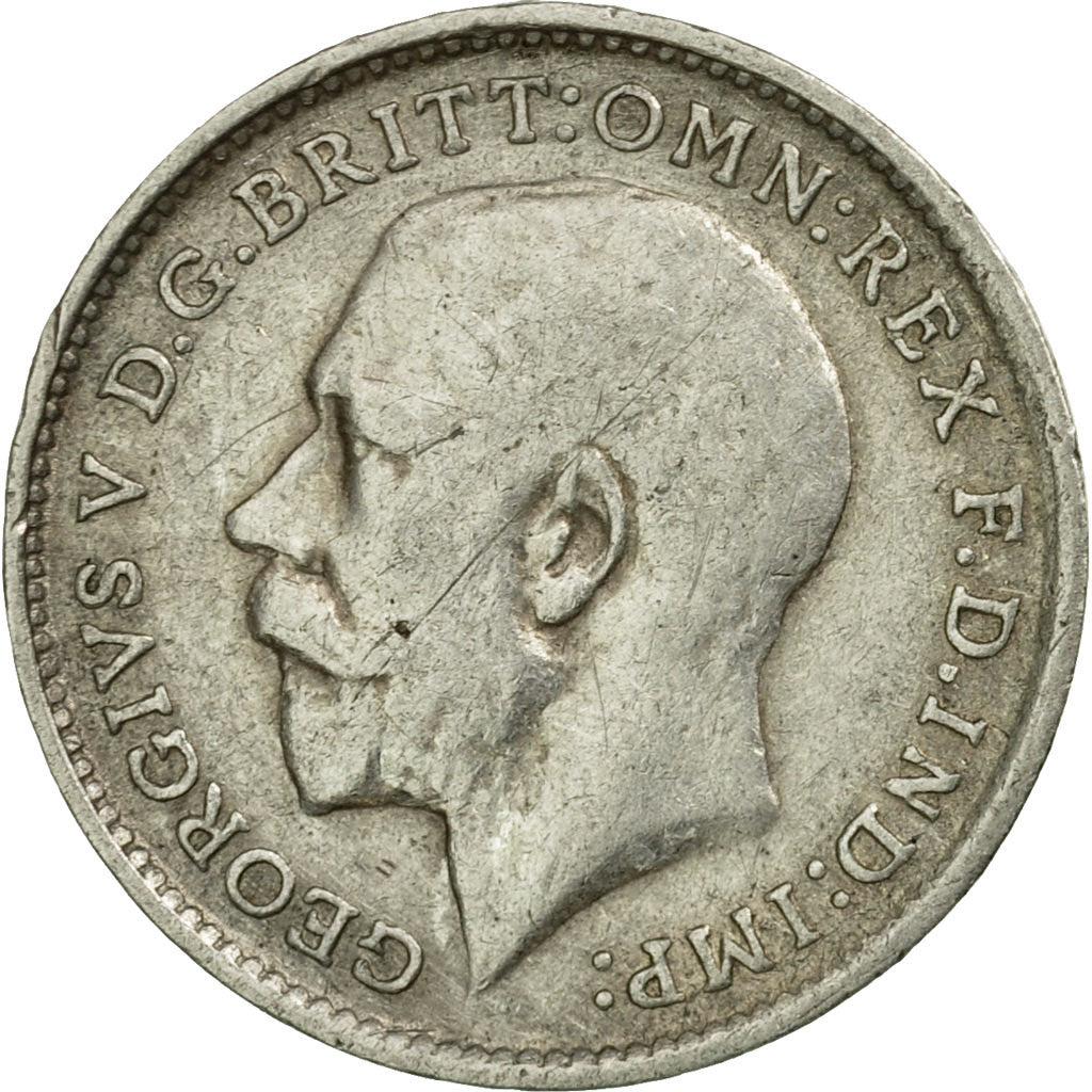 Coin Great Britain George V 3 Pence 1913 EF(40-45) Silver KM:813 ...