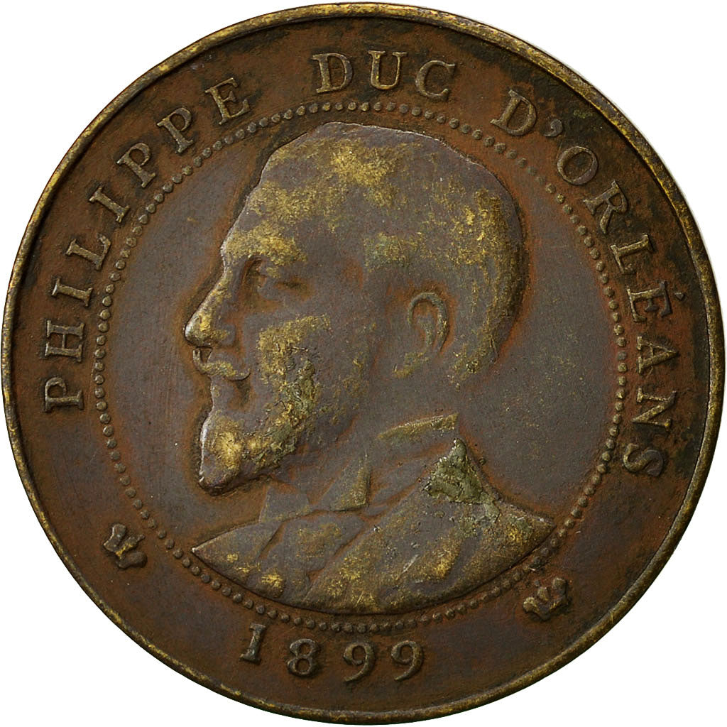 France Médaille Philippe Duc d'Orléans 1899 TTB+ Bronze – Numiscorner.com